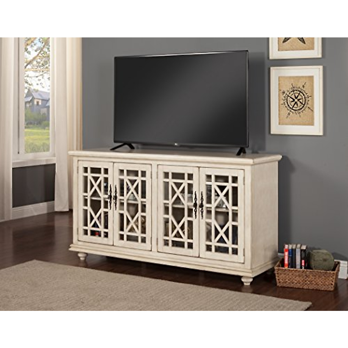 Martin Svensson Home Orsey 63" TV Stand, Antique White