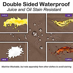 Chef Apron for Men Women with Pockets, Cross Back Apron for Kitchen Cooking Baking Artist Painting, Cotton Canvas Work Aprons for Shop, Garden, Restaurant, Cafe, M to XXL (Brown, 1pc Gift Box Pack)