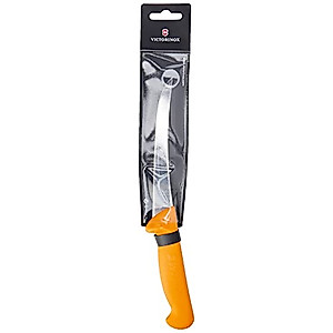 Victorinox "Swibo" Boning Knife with Curved Blade, Stainless Steel, Yellow, 16 x 5 x 5 cm