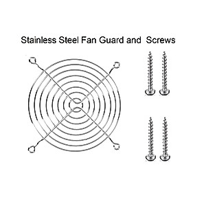 Replacement Charcoal Grill Digital Fan Kit, Compatible with Gravity Series 560/800/1050 XL Digital Charcoal Grill and Smoker Accessories, With Stainless Steel Fan Guard, Dust and Waterproof Fan, Easy to install