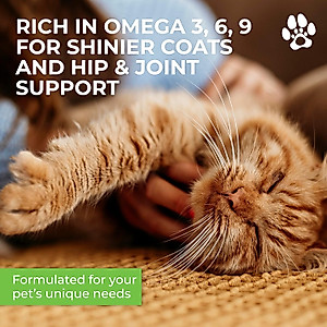 Pawsome Products® Calming Hemp Oil for Dogs & Cats | Stress & Anxiety Relief Supplement | Hip & Joint Support | Healthy Skin | Omega 3, 6, 9 | Dog Multivitamin with Vitamin C, A, B, D, E | 30 ml