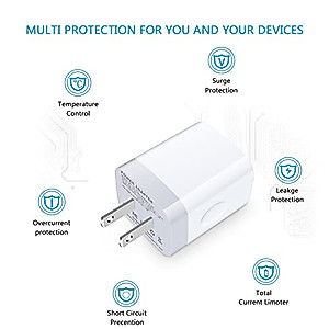 USB C Wall Charger, PD Charger Adapter, 3Pack 20W Power Delivery +Quick Charge 3.0 Dual Port Fast Charger Block Wall Plug for iPhone 14 13 12 11 Pro Max Mini 10 SE XR XS X,Samsung S23 S22 S21 S20 A13