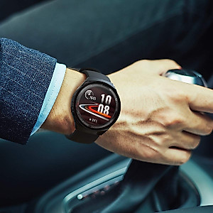 Full Cover Case Compatible with Huawei Watch GT 2e Screen Protector Case, Tempered Glass Film Cases Shock-Proof and Scratch-Resistant Protector Cover Case for Huawei GT 2e Smartwatch (Black)