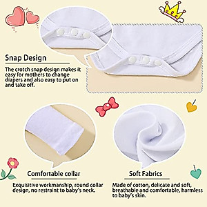 XIFAMNIY Baby Girls Princess Embroidery Pink Infant Newborn 3PCs Bodysuit Dress Tutu Skirt Coming Home Outfit Set for Fall and Spring