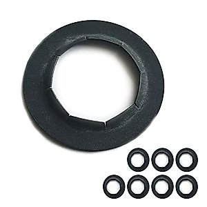 (8-Pack) 1/2" Axle Push Nuts, Dolly Wheel Lock Washers with Oiled Phosphate Finish - Fit 1/2” Axle Rods on Dollies, Yard Trailers, and Lawn Wagons