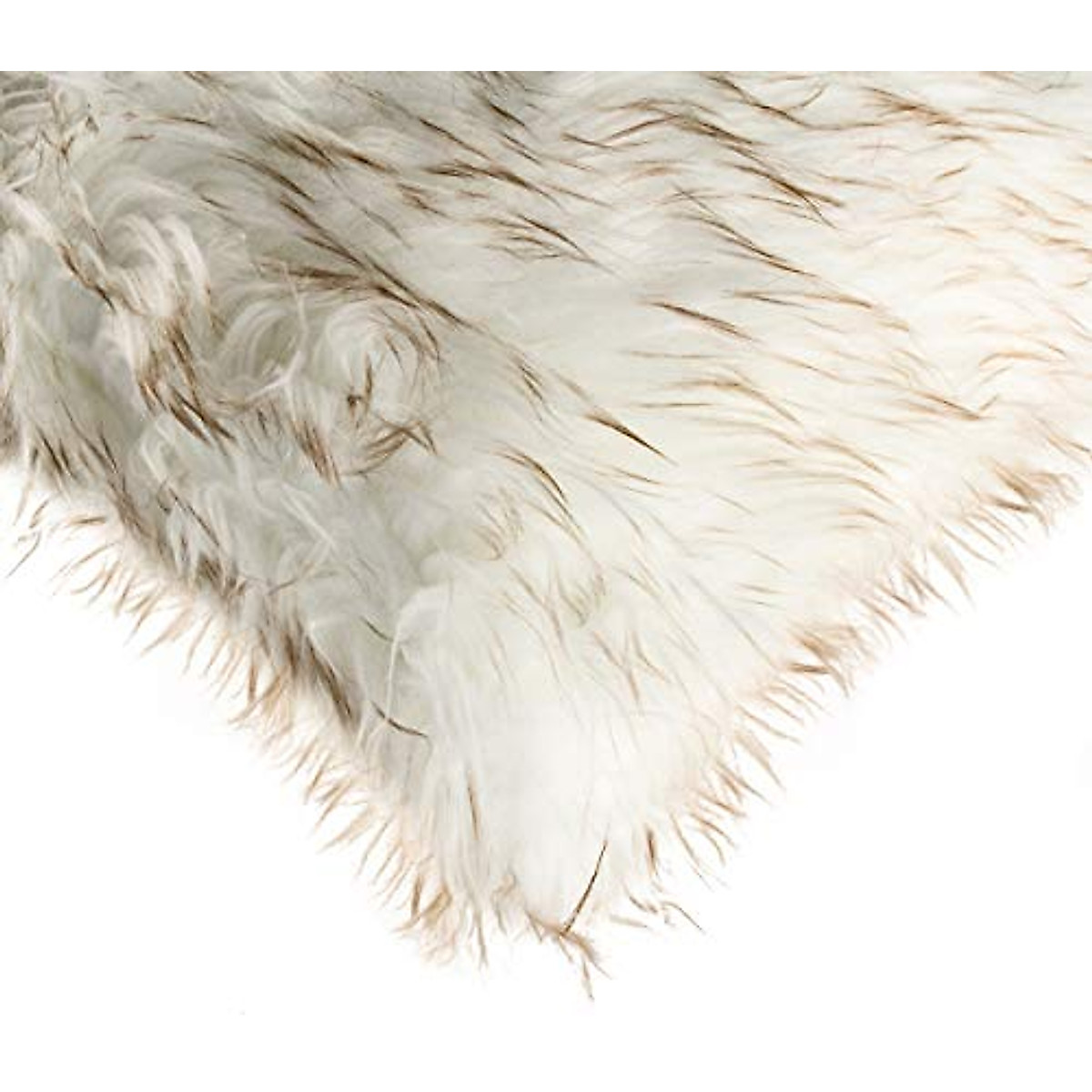 Luxe Fur Throw Pillows for Couch and Bed | Lush Double-Sided Faux Fur Pillow Set of 2 | Belton Gradient Tan Accent Pillows with Insert, 12 in x 20 in