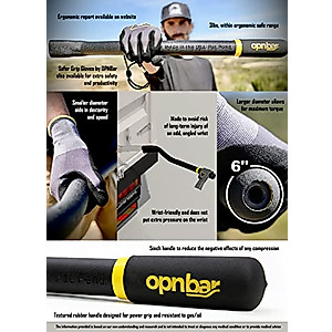 Leverage Bar for Shipping Container Doors - and More, Steel - by Shipping Container Safety International 6f706e626172, Flat Black, Yellow