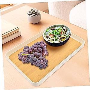 BESTOYARD 2pcs Dessert Plate Desktop Accessories Vanity Trays Garnish Tray Decorative Serving Trays Breakfast in Bed Tray Candle Plates pp Gathering Fruit Plate Household Coffee Tray Make up