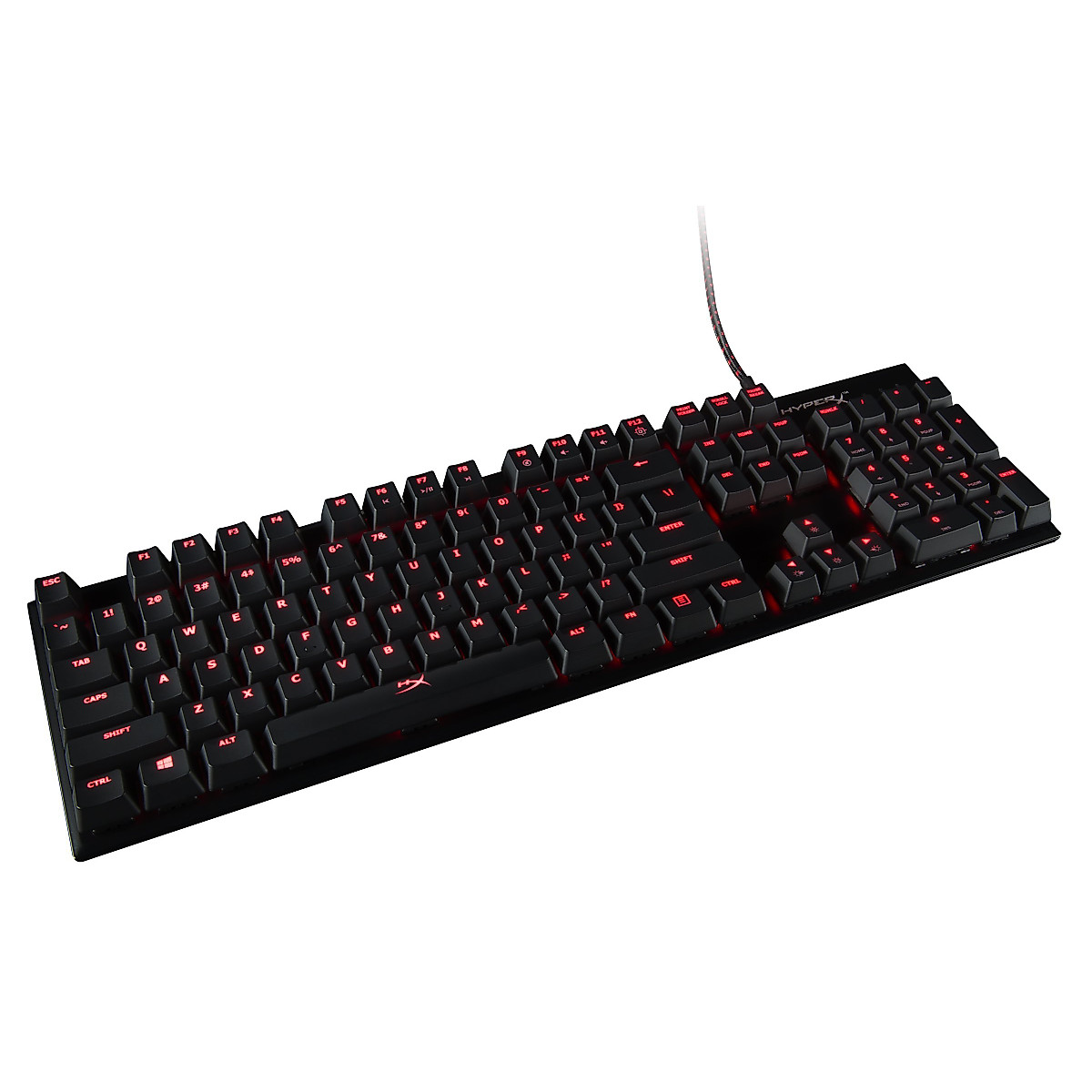 HyperX Alloy FPS - Mechanical Gaming Keyboard & Accessories - Compact Form Factor - Linear & Quiet - Cherry MX Red - Red LED Backlit (HX-KB1RD1-NA/A1) (Renewed)
