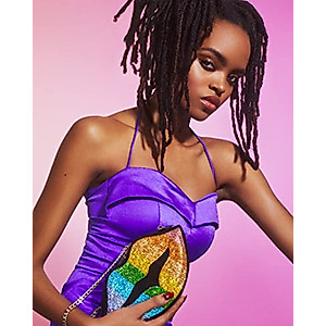 Betsey Johnson Pucker Up Kitsch Crossbody, Rainbow