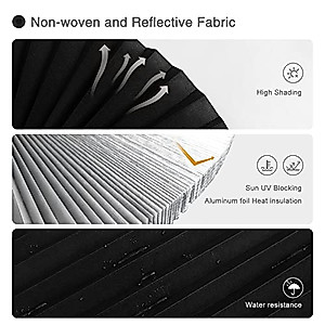 Blackout Blinds for Windows Cordless Blinds Temporary Shades Blinds No Drill Mini Blinds Black Out Blinds for Window of Bedroom,Bathroom,Kitchen Office (Black-high Shading, 23.6 * 59"(60 * 150cm))