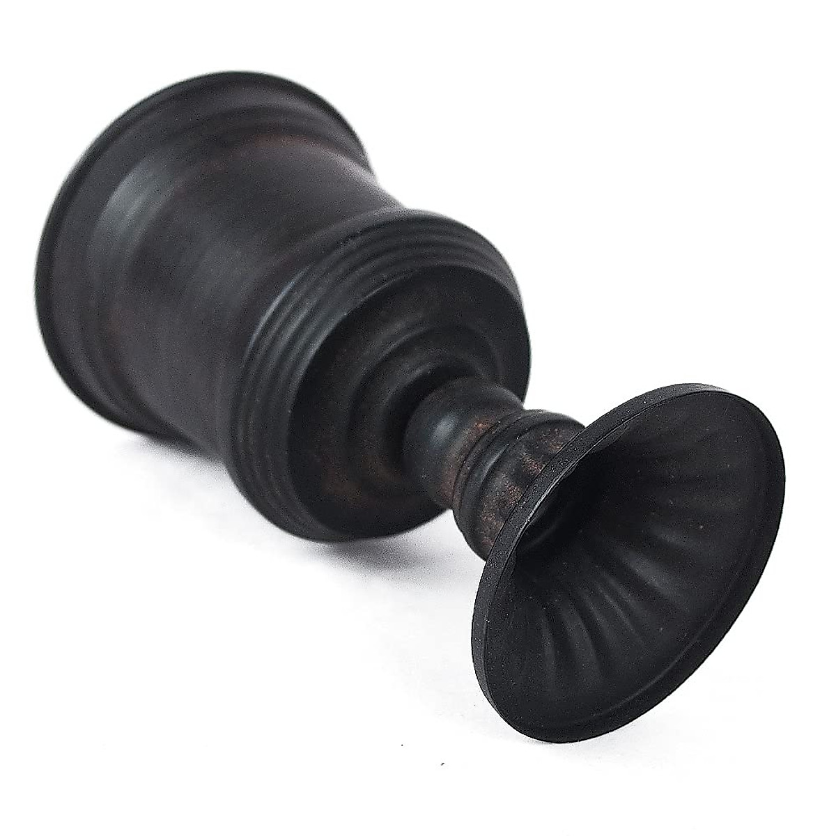 WEIDUOFUN Antique Display Urn Planter Pedestal Vase Rustic Classic Urn Planter Vase for Wedding Home Cafe Decoration -7.87”Tall and 3.54” Diameter