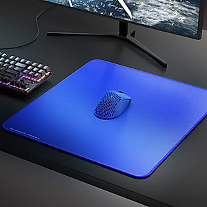 Pulsar - Paracontrol XL Esports Level Premium Gaming Mouse Pad V2 - Medium to High Speed Pad Stitched Edge Durable Hybrid Rubber Top Surface 16 x 18 in (XL, Blue)