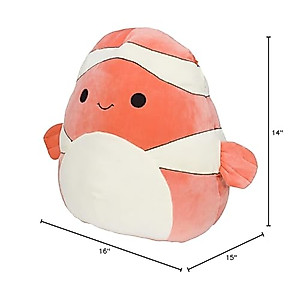 Squishmallows Official Kellytoy Plush 16" Ricky The Clownfish- Ultrasoft Stuffed Animal Plush Toy