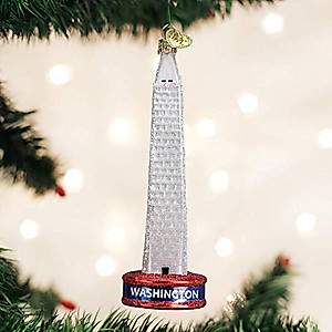 Old World Christmas Glass Blown Ornament Washington Monument (20093)
