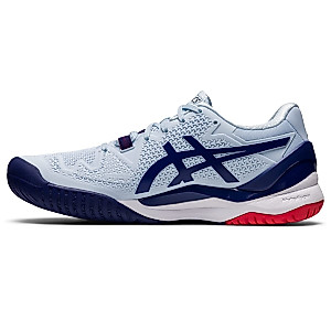 ASICS Women's Gel-Resolution 8 Tennis Shoes, 7.5, White/Black