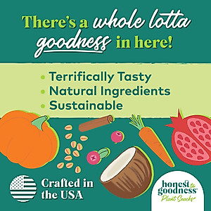 Honest to Goodness Plant Snacks Mellow Belly Pumpkin & Cinnamon Recipe Dog Treats, Enriched with Omega 3s & Postbiotics, 8oz