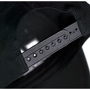 M&P by Smith and Wesson Mens Hat Classic Black Embroidered Logo Baseball Cap Officially Licensed, Black/Black