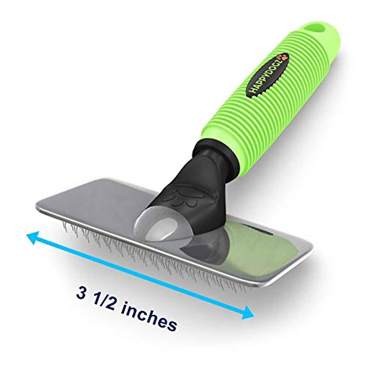 Slicker Dog Brush for Shedding Short Hair & Long Hair - Cat Brush & Dog Grooming Supplies, Deshedding for Single or Double Coated Dogs & Cats - Undercoat Rake for Your Pet