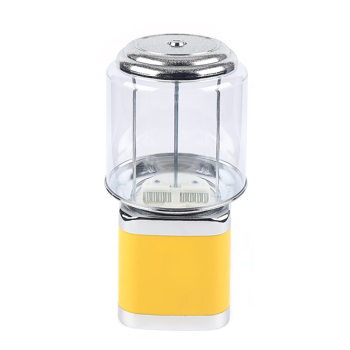 Candy Gumball Vending Machine, Commercial Candy Dispenser Machine, Automatic Candy Gumball Machine Bubble Gum Machine for Gaming Stores (Yellow)