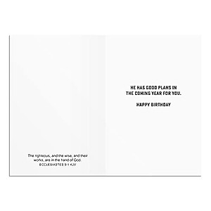 DaySpring - Birthday - It's All About Joy & Blessings - King James Version - 4 Design Assortment with Scripture - 12 Birthday Boxed Cards & Envelopes (J7444)