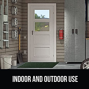 GORILLA GRIP Front Door Mat, Indoor Outdoor Ultra Absorbent Moisture Guard Doormat, Absorbs Up to 1.7 Cups of Water, Stain and Fade Resistant, Rubber Backing Doormats, Captures Dirt, 29x17 Green