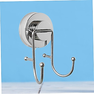 PRETYZOOM Suction Hooks for Shower Suction Cups Hangers Seamless Super Strong Double Hooks Desk Bookshelf Suction Cup Towel Hook Stainless Steel s Hooks Bow Hardware Sucker