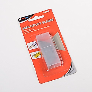 ATE Pro. USA 41165 Utility Knife Blades with Storage Case (10 Piece)