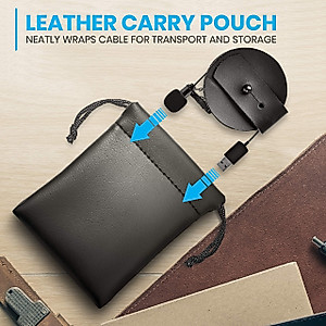 Pyle USB Lavalier Lapel Microphone- w/USB C Adapter, Cable Wrap - Plug and Play Omnidirectional Copper Compact Clip On Lapel Mic for Laptop PC Mac Smartphone Podcast Online Class