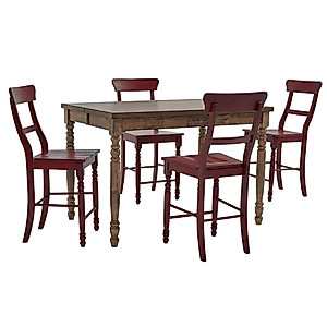 Progressive Furniture Red Savannah Court Set of 2 Counter Chairs