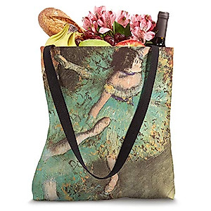 The Green Dancer by Edgar Degas, Ballet Dance Ballerinas Art Tote Bag