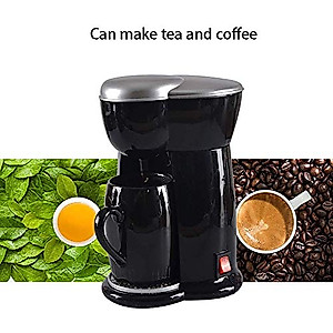ROLTIN Coffee Machine, Single Coffee Machine-Power:300 Watts,140 Ml Water Tank,Washable Drip Tray,Active Foam Nozzle,Removable Water Tank,Food Grade PP,for espresso cooker