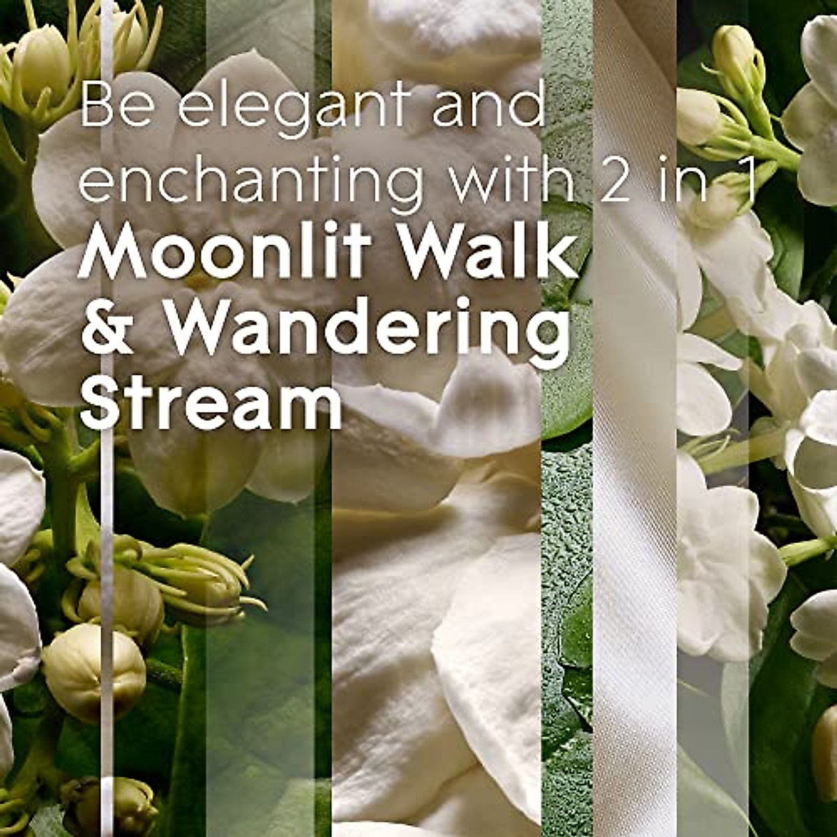 Glade Candle Jar, Air Freshener, 2in1, Moonlit Walk & Wandering Stream, 3.4 Oz, 2 Count