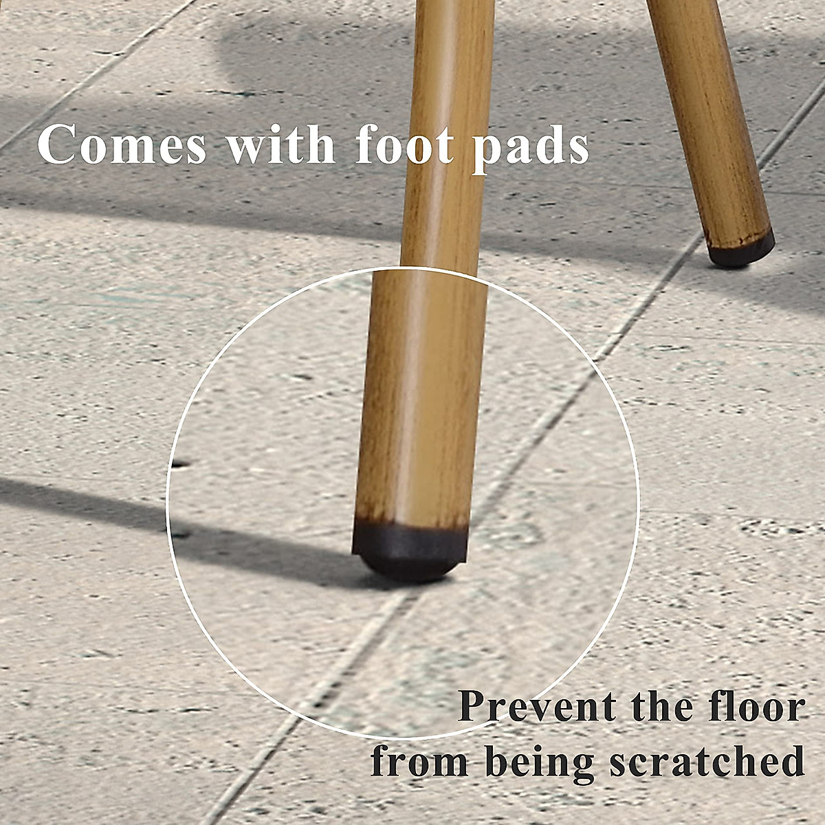 PURPLE LEAF Bistro Chair (Set of 2) French Hand-Woven Wicker Chairs for Outdoor Patio Porch Garden Indoor, Bamboo Print Finish, Cream Yellow, Dining Chairs