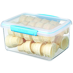 Sistema 61830 KLIP IT Accents Food Storage Container, 3 L - Assorted Colours