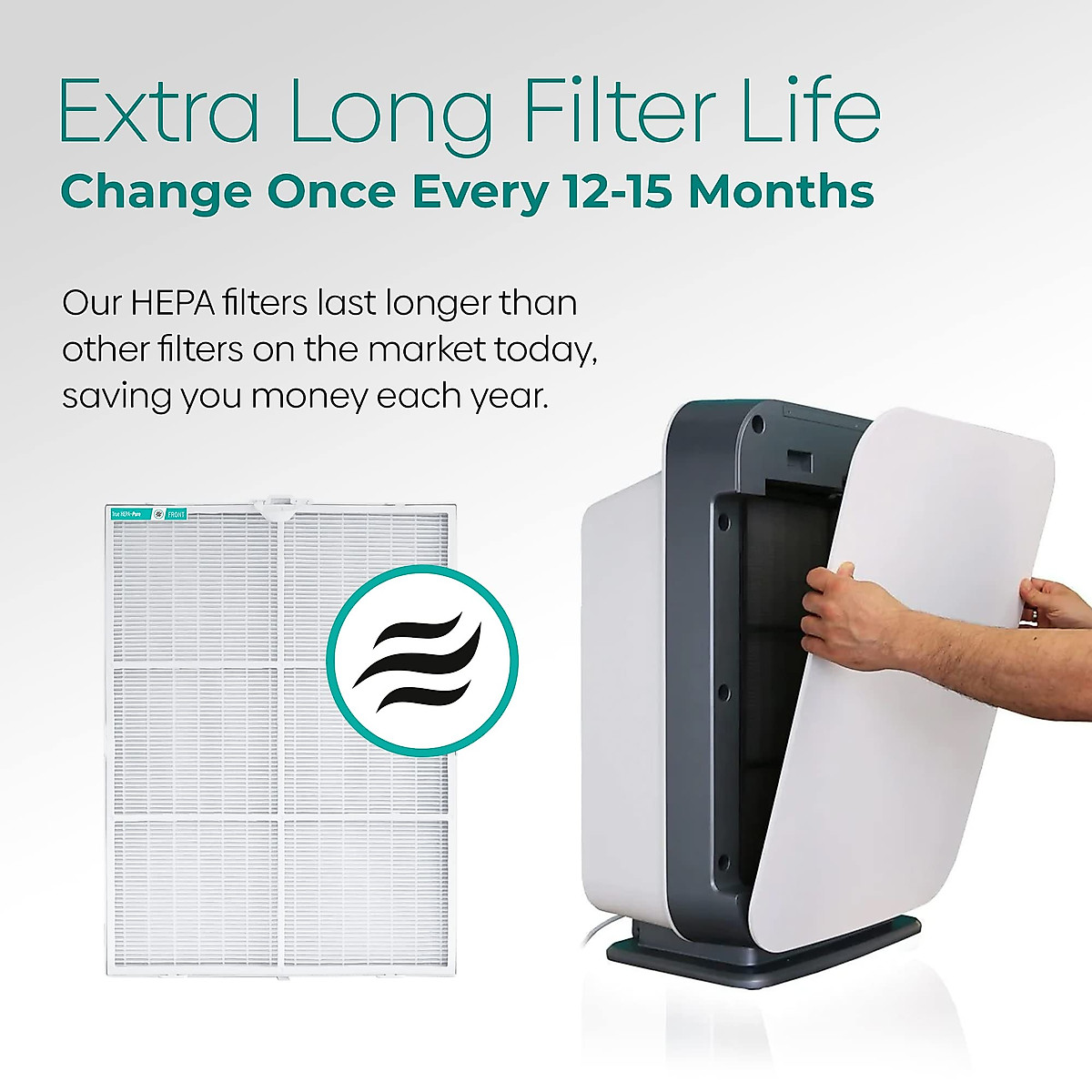 Alen Air Filter B7-Pure Replacement H13 True HEPA FIlter for BreatheSmart 75i Air Purifier - Captures Allergens, Dust, & Mold (1 Filter)