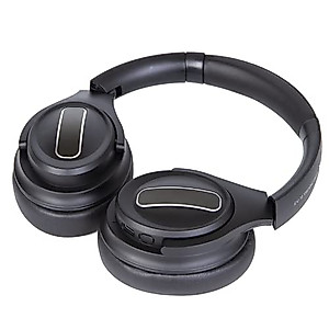 whitegoose Active Noise Cancelling Headphones,Bluetooth Headphones with Microphone,Wireless and Wired Over Ear Bluetooth Headphones,HiFi Sound,35H Music Time,Foldable,Black