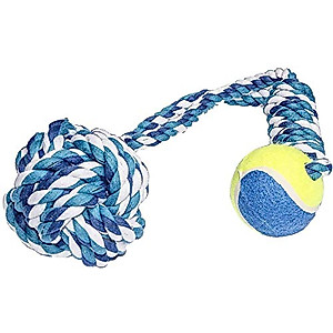 RITE-HITE Rope Dog Toys - for Small, Medium, and Large Size Dogs, Includes Ball, Made for Aggressive chewers and Great for Teething (Large)
