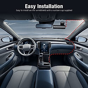 Sarmert Dash Cam Front and Rear with 64GB SD Card, 4K Car Dashcam+1080P Backup Camera Built-in 5G WiFi GPS, Small Dual Dash Camera for Cars with WDR Night Vision, 170° Wide Angle, 24H Parking Mode