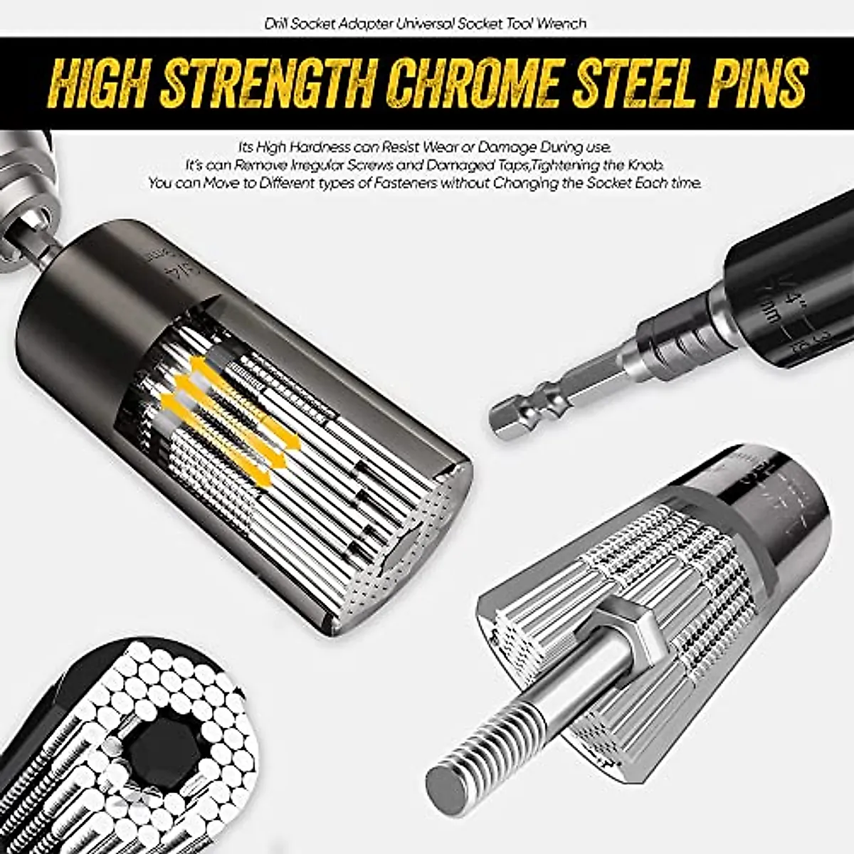 TEXASDELUXE Drill Socket Adapter Universal Socket Tool Wrench