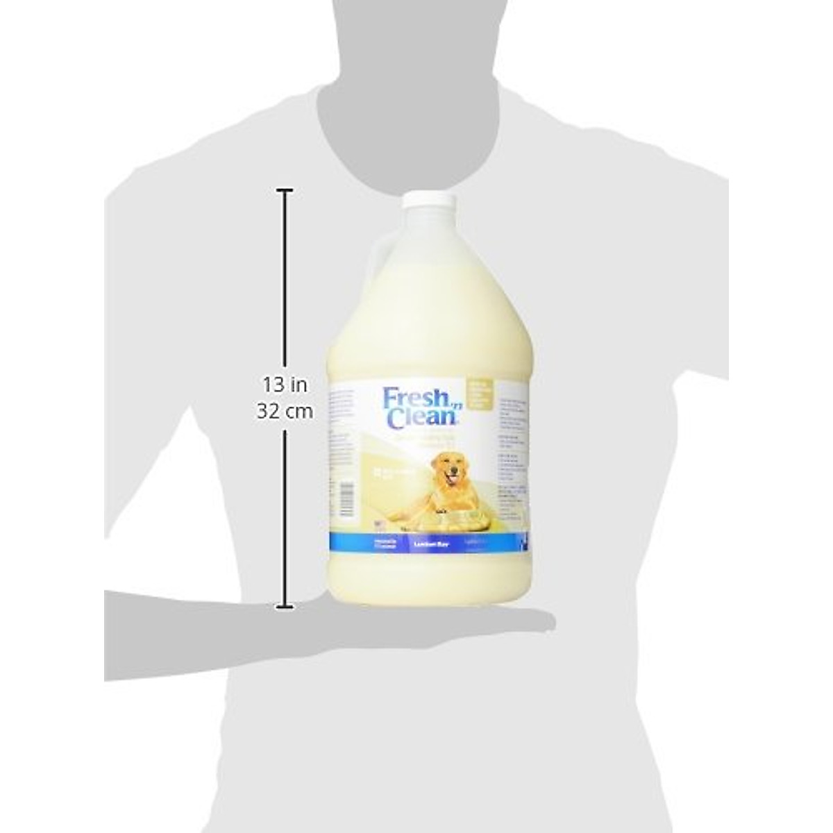 PetAg Fresh 'n Clean Oatmeal 'n Baking Soda Dog Shampoo - Tropical Fresh Scent - Strengthens, Repairs, & Protects Your Dog's Coat - 18 Fl Oz