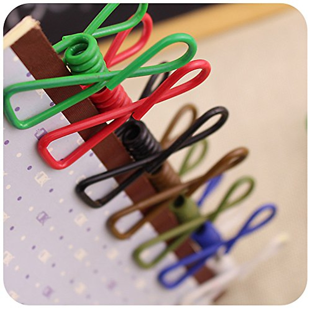 Yueton Pack of 30 Multi-Purpose Clothesline Utility Clips, Steel Wire Clips by Blovess