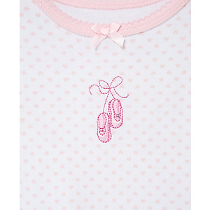 Little Me baby girls Hat Set infant and toddler nightgowns, White/Pink, 0-3 Months US