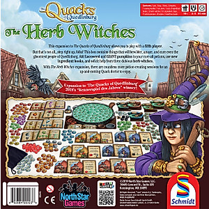 The Quacks of Quedlinburg:The Herb Witches-A Board Game Expansion by North Star Games 2-5 Players-Board Games for Family 45 Mins of Gameplay-Games for Family Game Night-for Kids and Adults Ages 12+