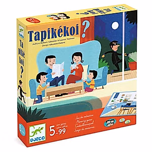 DJECO Tapikékoi Board Game - Memory Training Family Game with Household Items - Kinderspiel des Jahres Recommended - Fun Educational Children Bonding Activity - Toys for Boys & Girls, 5+ Years