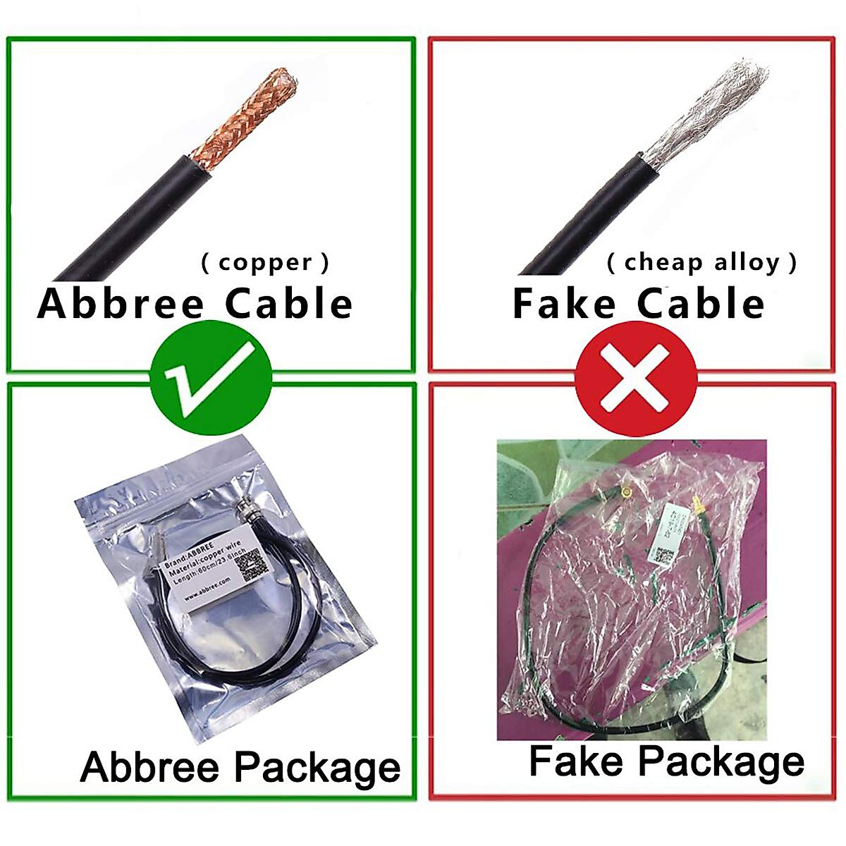 ABBREE Tactical Antenna SMA-Female Dual Band 144/430Mhz Foldable Compatible with Coaxial Cable Compatible with UV-5R UV-82HP BF-F8HP GT-3TP Ham Two Way Radio (18.8 Inch)