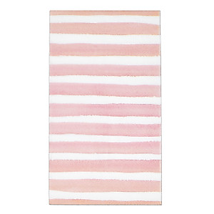 Gift Boutique 100 Pink & White Stripe Guest Napkins 3 Ply Disposable Paper Pack Striped Dinner Hand Napkin for Bathroom Powder Room Holiday Wedding Bridal & Baby Shower Decorative Towels