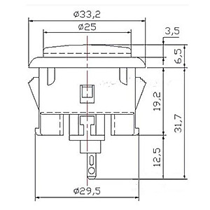 Sanwa 6 pcs OBSF-30 Original Push Button 30mm - for Arcade Jamma Video Game & Arcade Joystick Games Console (Red), Use for Arcade Game Machine Cabinet S@NWA