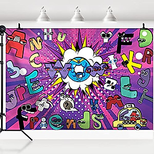 Alphabet Party Backdrop, Alphabet Birthday Party Decorations, Alphabet Birthday Banner, Alphabet Birthday Party Supplies, Alphabet Photo Backdrop, Alphabet Birthday Favors, Alphabet Decoration for Kid