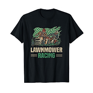 Cool Lawnmower Racing Slogan For Boys And Girls Riding Mower T-Shirt